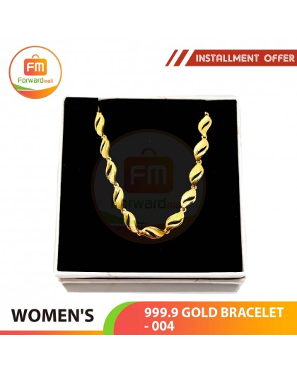 WOMEN'S 999.9 GOLD BRACELET - 004: 18cm - TW Forwardmall